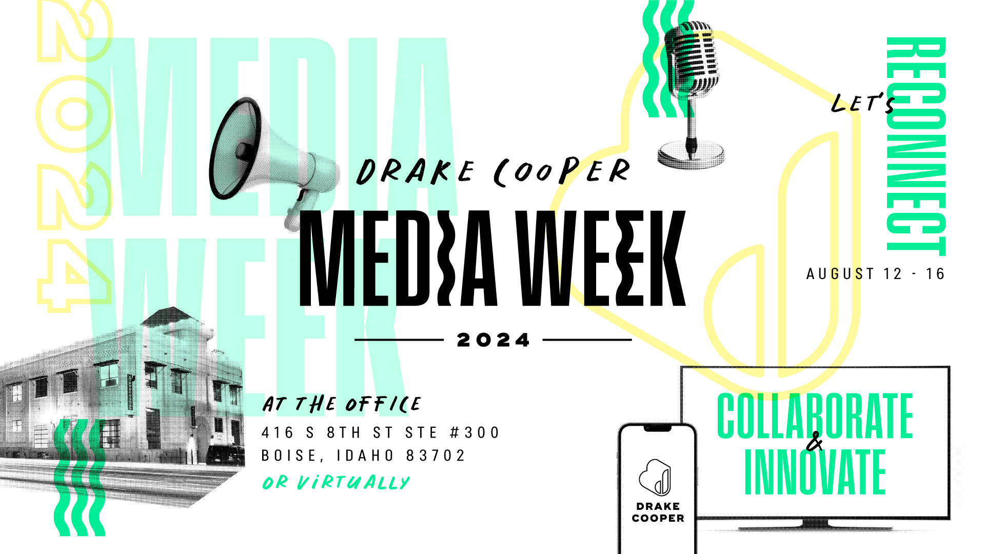Save The Date: Drake Cooper Media Week ‘24! | Reverb | Drake Cooper